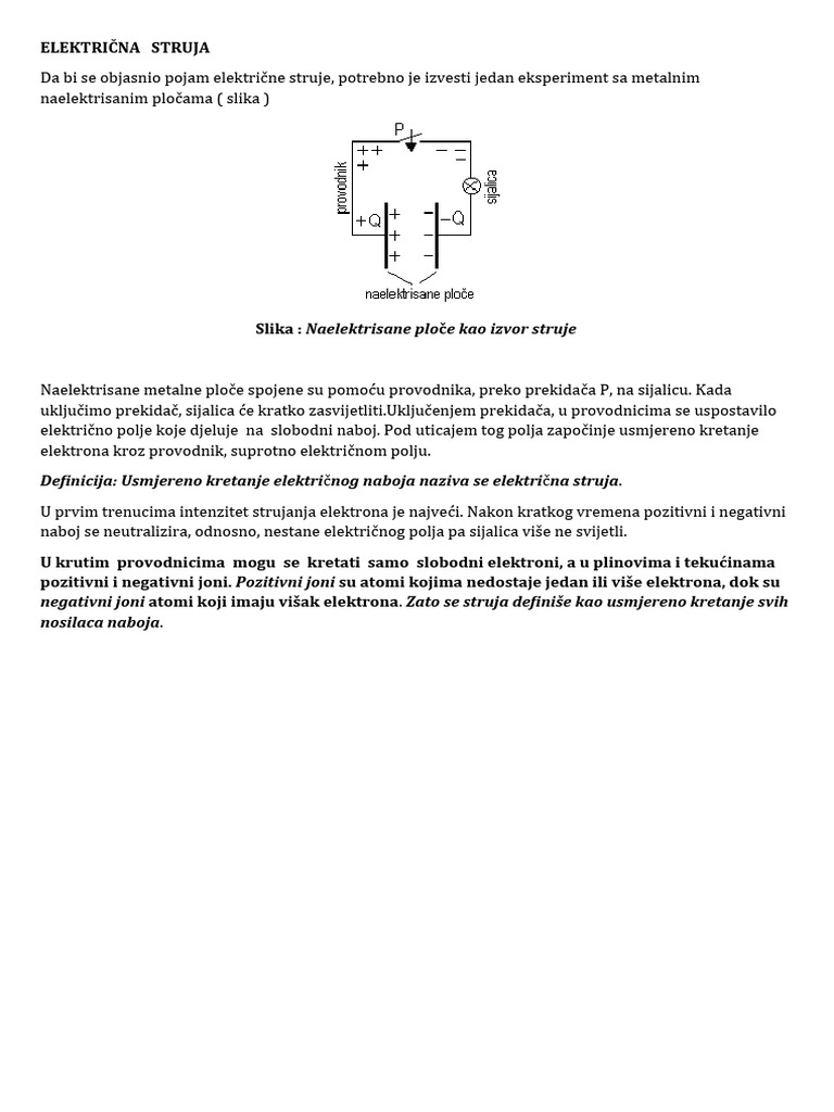 Električna Struja | PDF