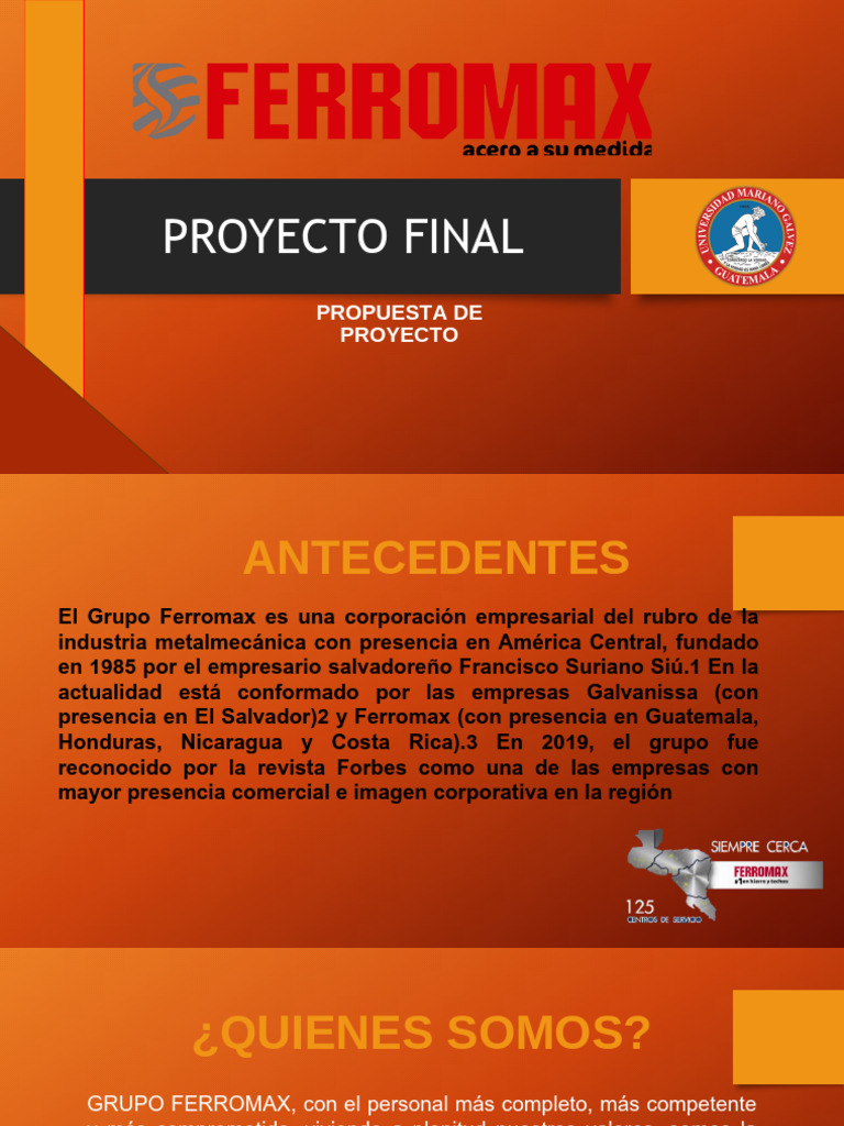 PRESENTACION FINAL PROYECTOS.pptx (1) | PDF | Business | Economias