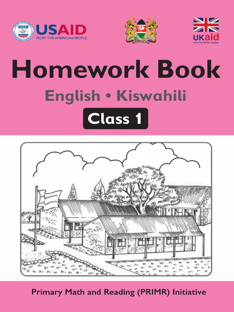 Homework Book - English and Kiswahili - Class 1 Primary Math and ...