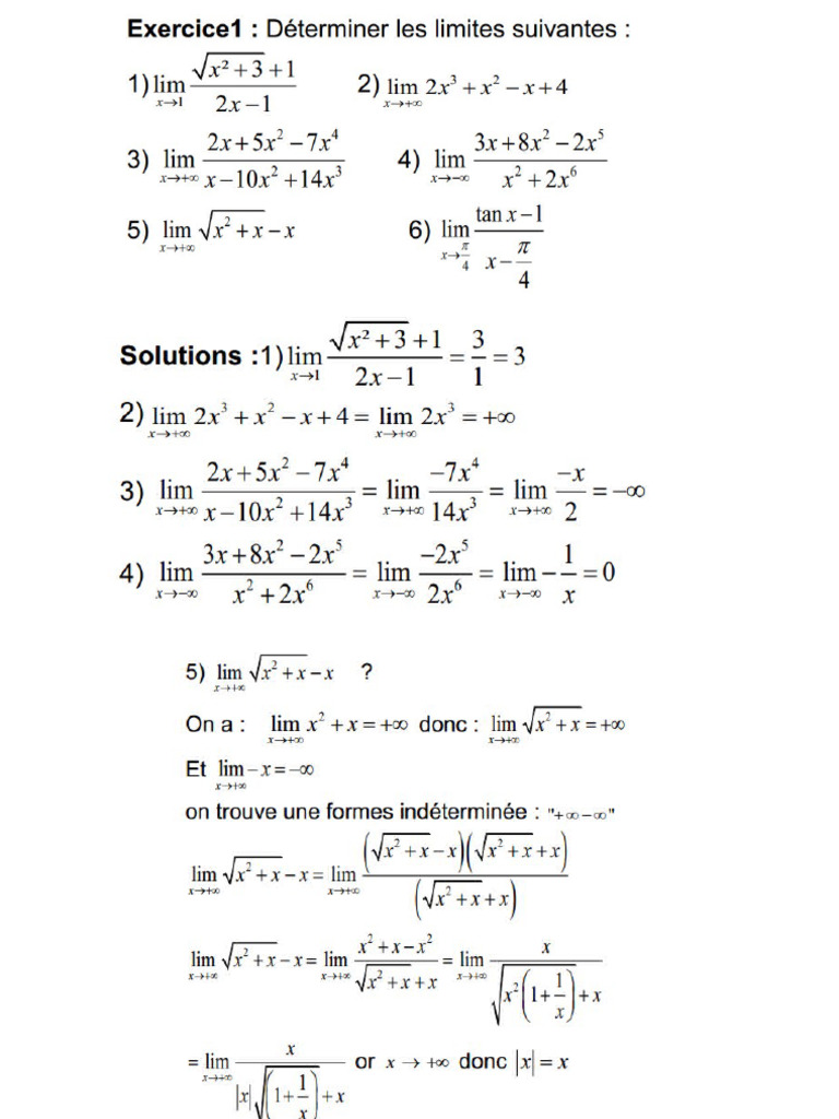 Exercice Math | PDF
