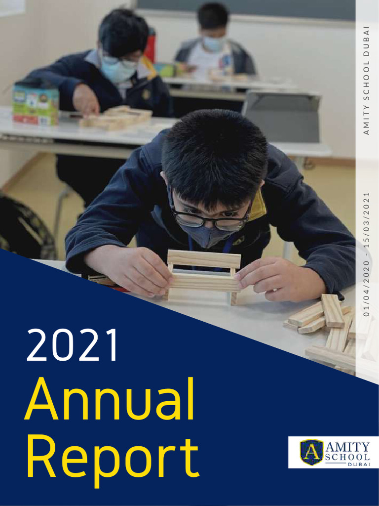 Amity School Dubai Annual Report 2021 | PDF | Educational Assessment ...