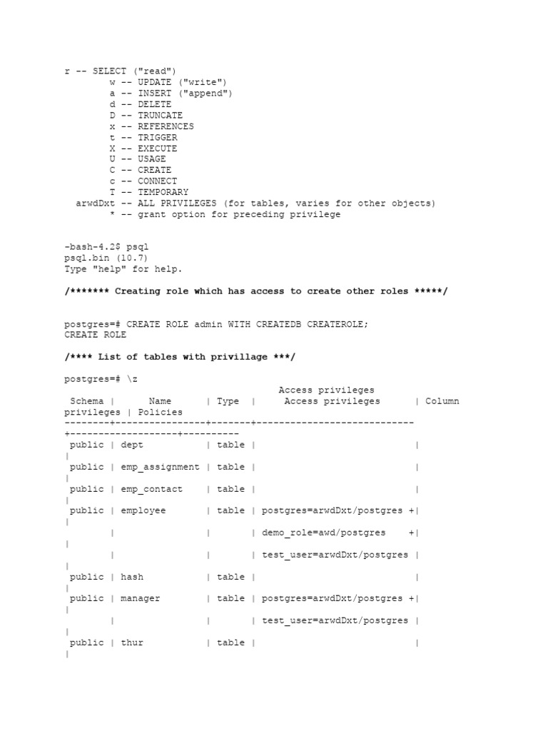 Case Study On User Roles | PDF | Postgre Sql | Superuser