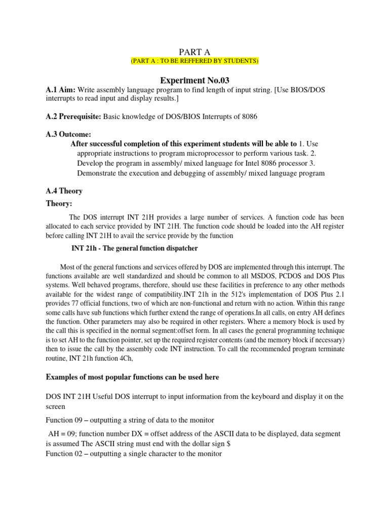 Experiment No 3 Mp Download Free Pdf Binary Coded Decimal Assembly Language 4637