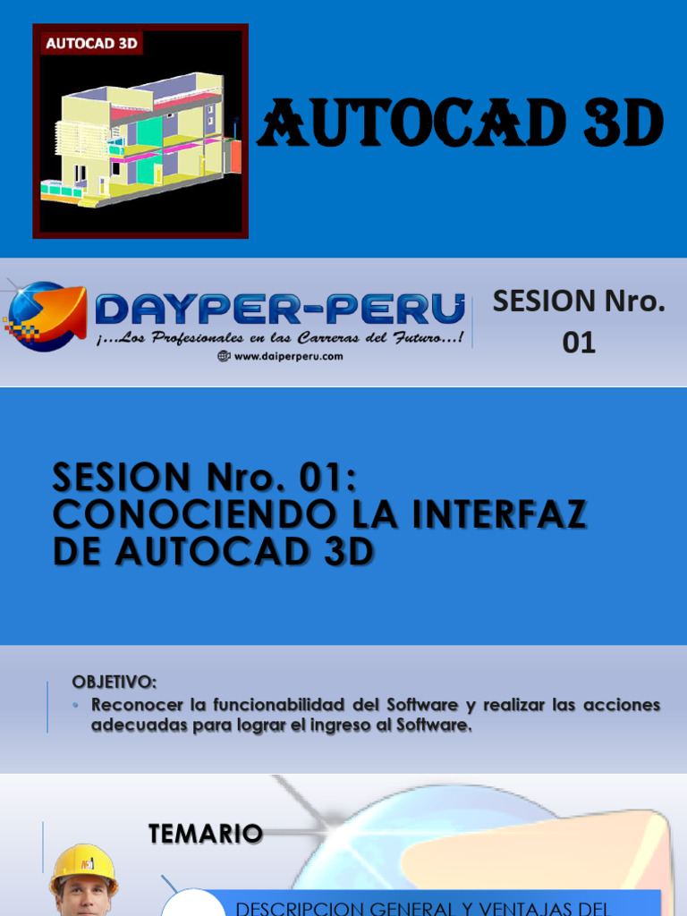 S1 - Resumen - Conociendo La Interfaz de Autocad 3D | PDF | Cad automático | modelado 3D