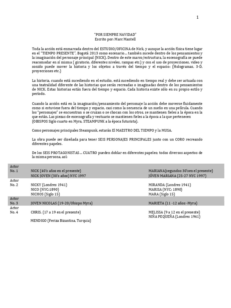 Libreto Por Siempre Navidad 2 | PDF