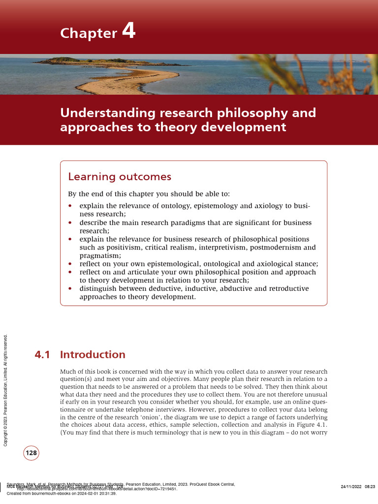 Research Methods For Business Students - (4.1 Introduction) | PDF ...