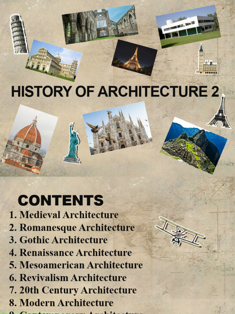 00 History of Architecture 2 Timeline | PDF | Castle | Architectural Design
