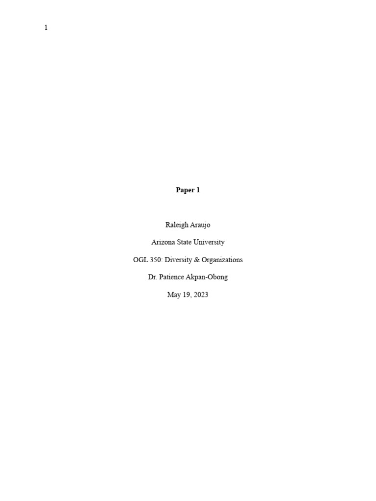paper 1 | PDF | Intersectionality | Behavioural Sciences