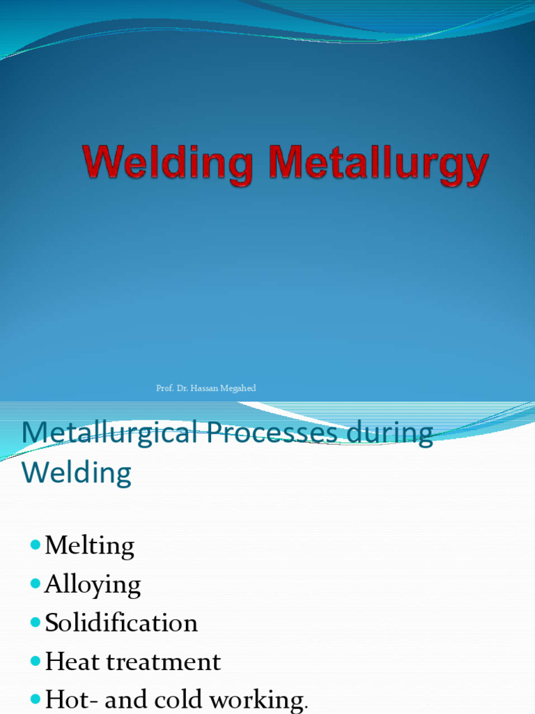 Welding Metallurgy | PDF