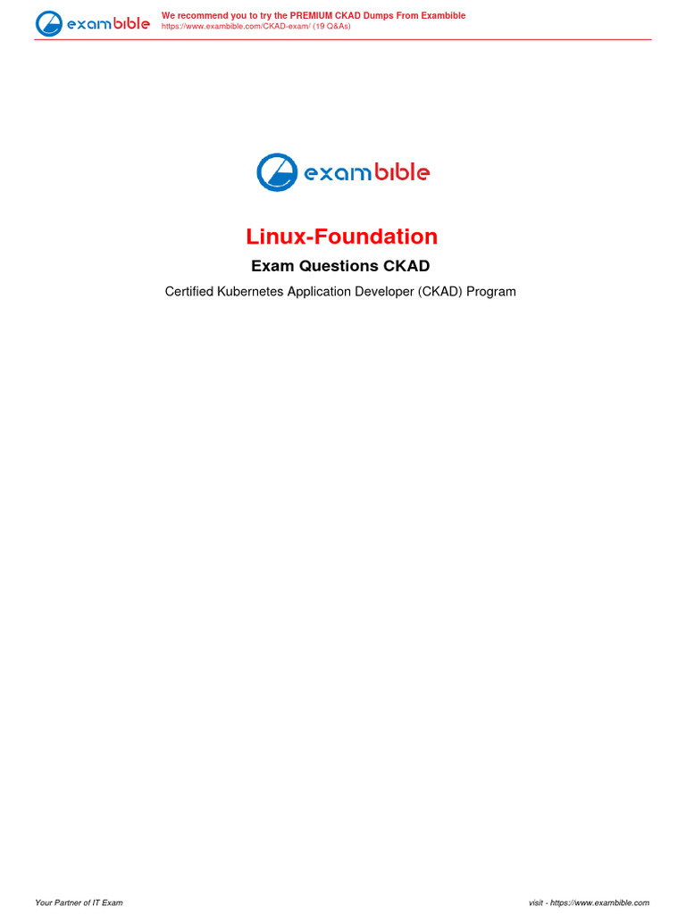 Linux Foundation Exambible Ckad Simulations 2023-Oct-13 by Ronald 19q ...