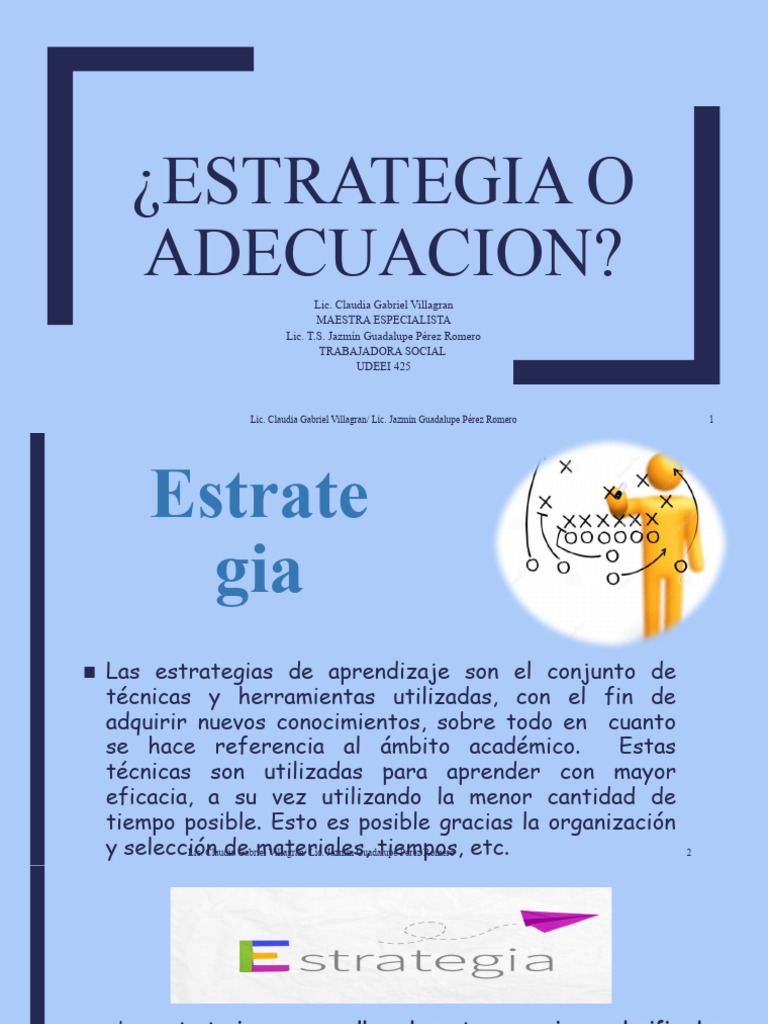 ESTRATEGIA-adecuacion | PDF | Aprendizaje | Plan de estudios