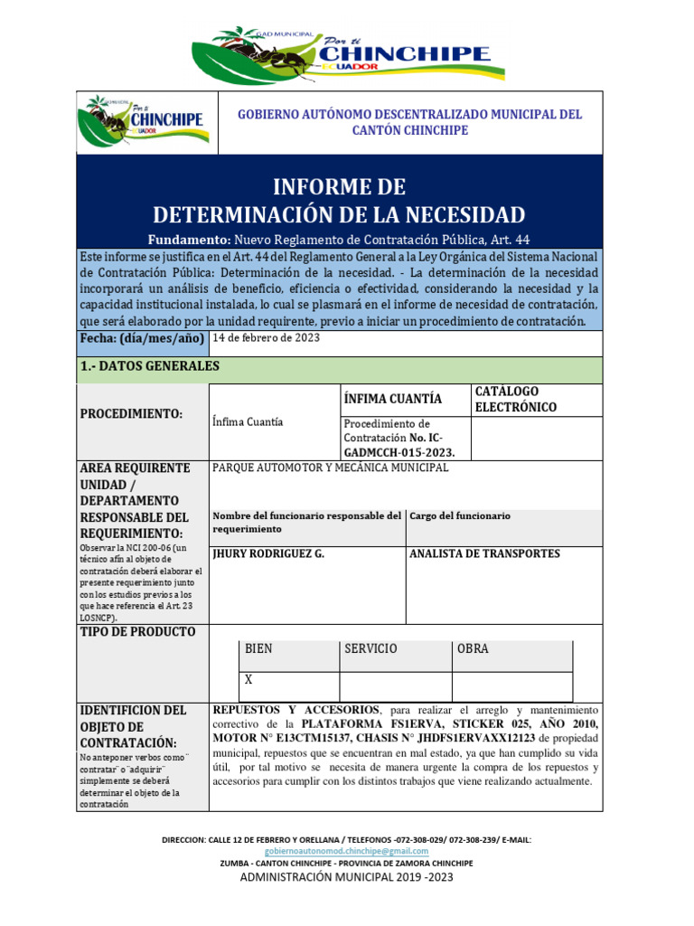 INFORME NECESIDAD PLATAFORMA-signed-signed | PDF | Ciencias Políticas