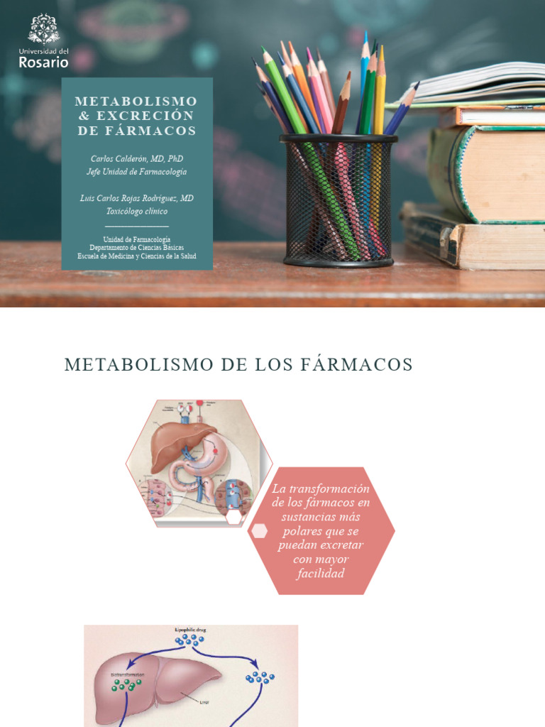 01) Metabolismo y Excreción de Fármacos I-2021 | PDF | Redox | Citocromo P450