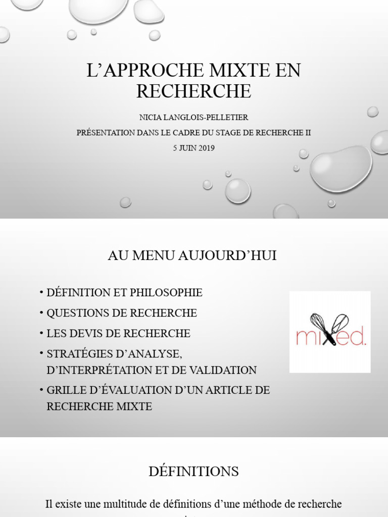 Approche Mixte en Recherche Éducative | PDF | Statistiques | Science