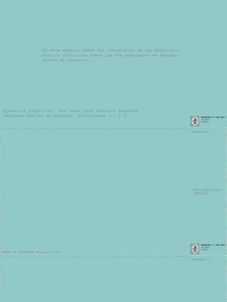 5 - PII - Memoria Esquemas Básicos de Proyecto | PDF