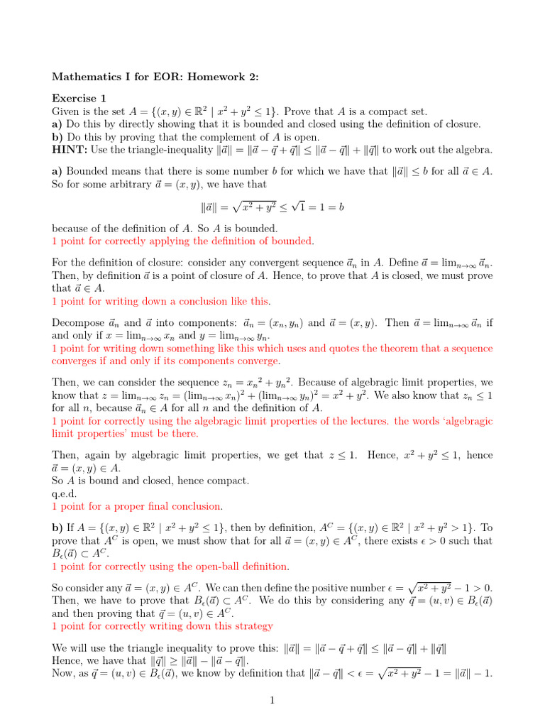 Homework 2 Solution | PDF | Linear Map | Geometry