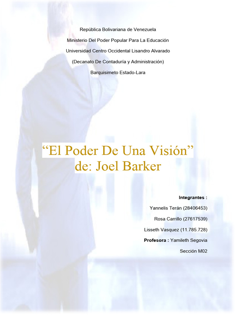 El Poder de Una Visión | PDF | Business