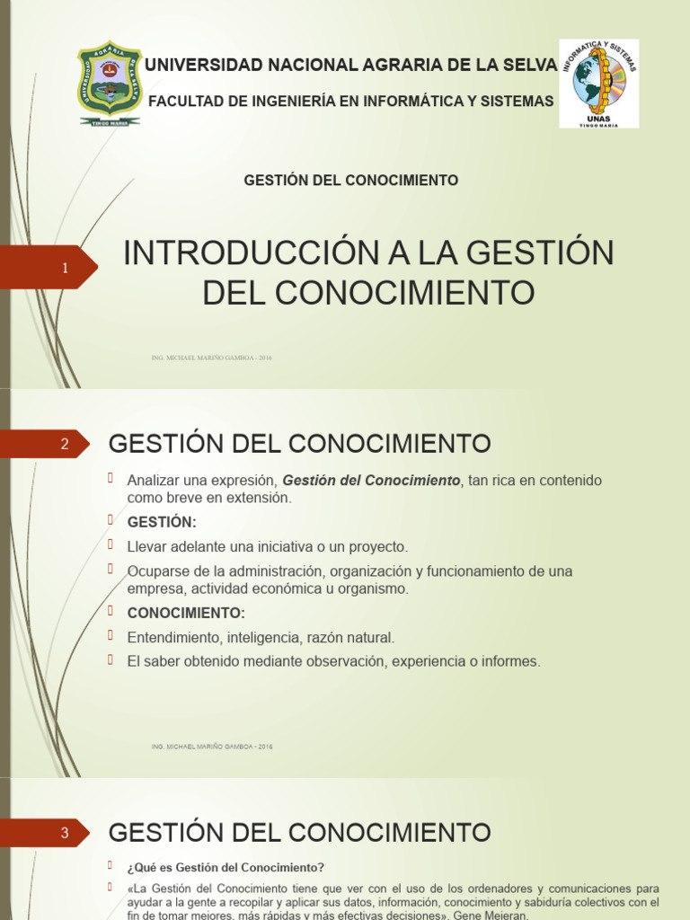 Introducción | PDF | Conocimiento administrativo | Conocimiento
