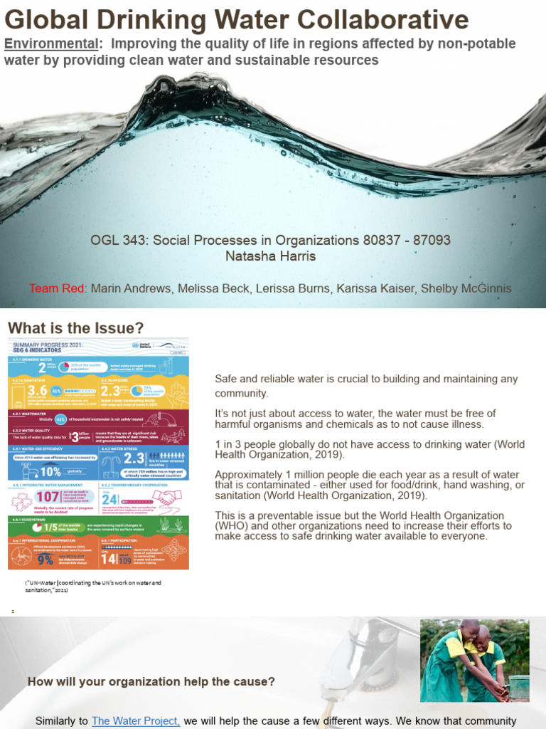 Slide Presentation | PDF | Drinking Water | Water