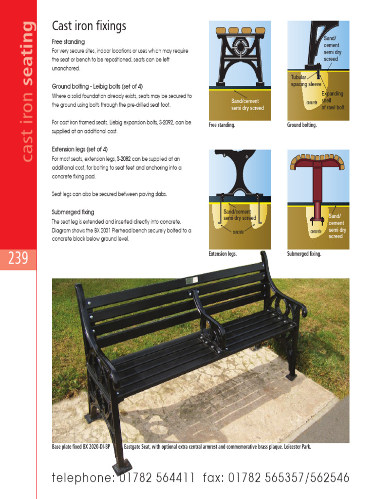 Cast Iron Seat Fixings | PDF | Concrete | Building Technology