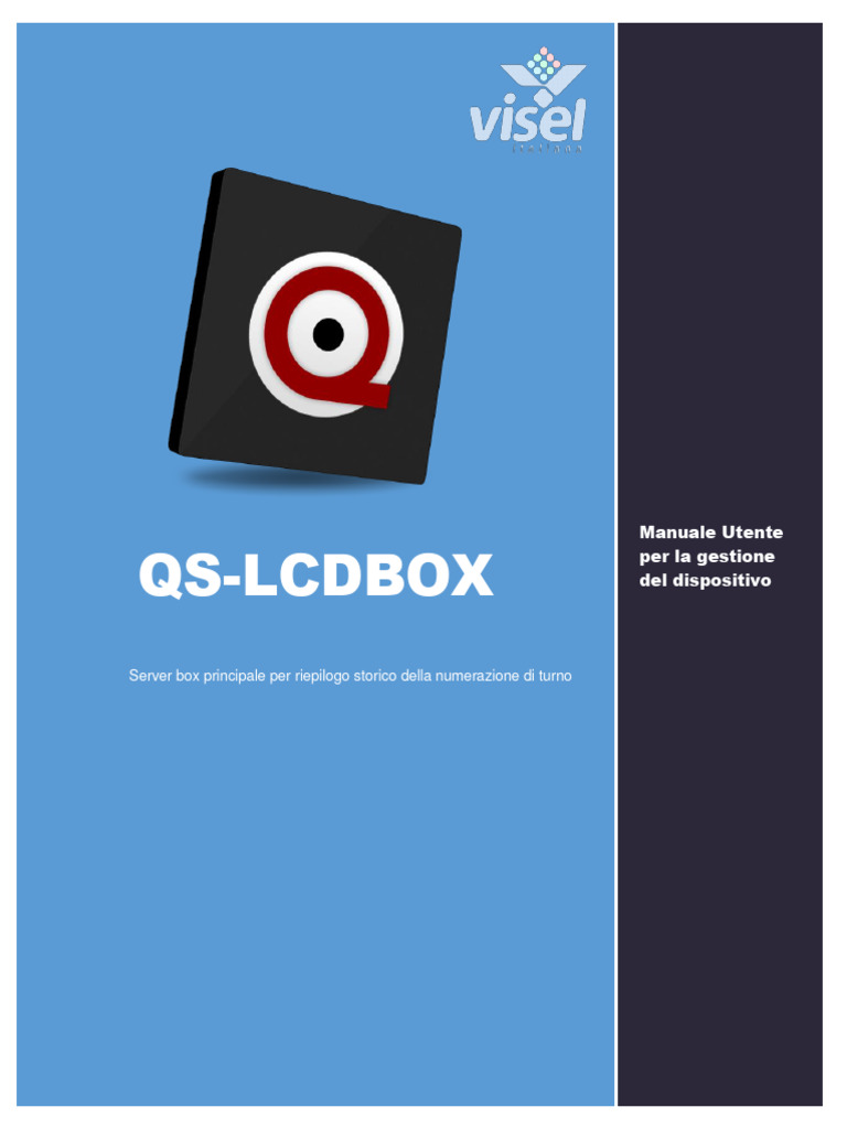 Manuale LCD Player Box - QS-LCDBOX | PDF
