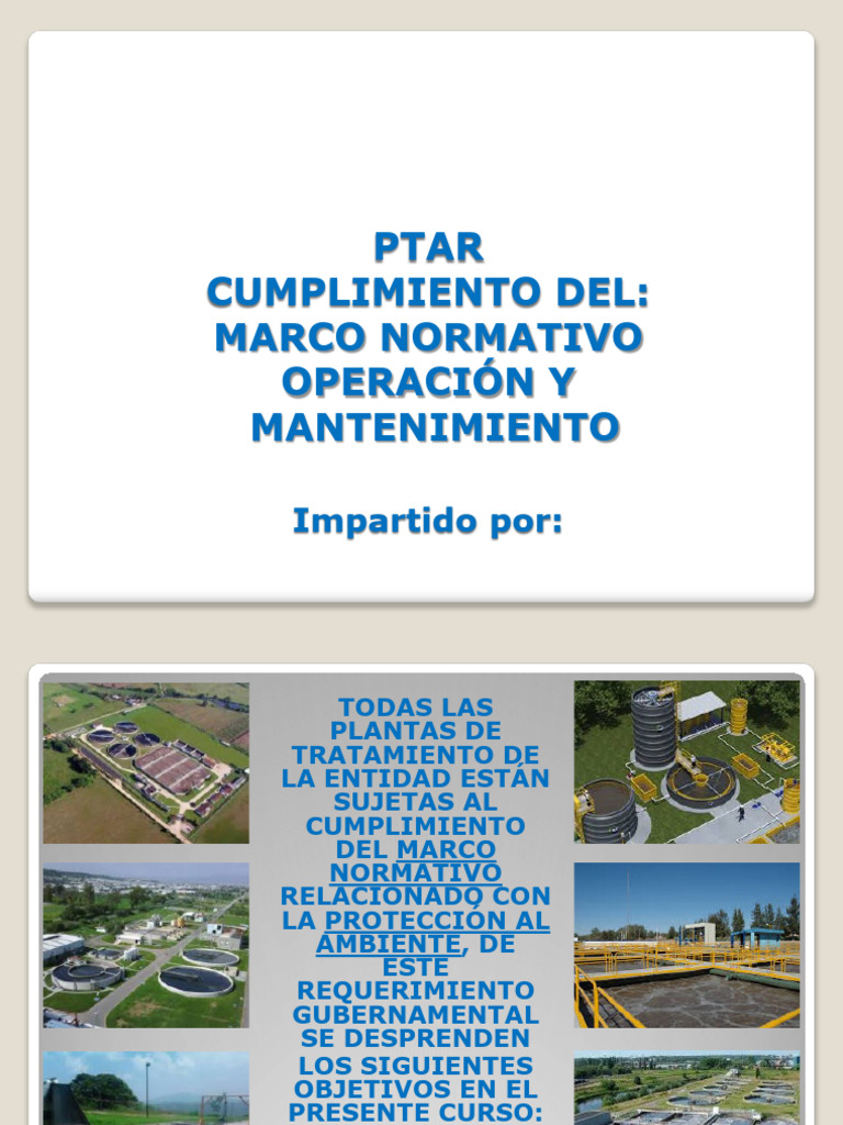 Manual de Operación de Ptar | PDF | Aguas residuales | Saneamiento