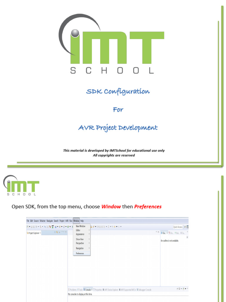 Configuring AVR in SDK | PDF