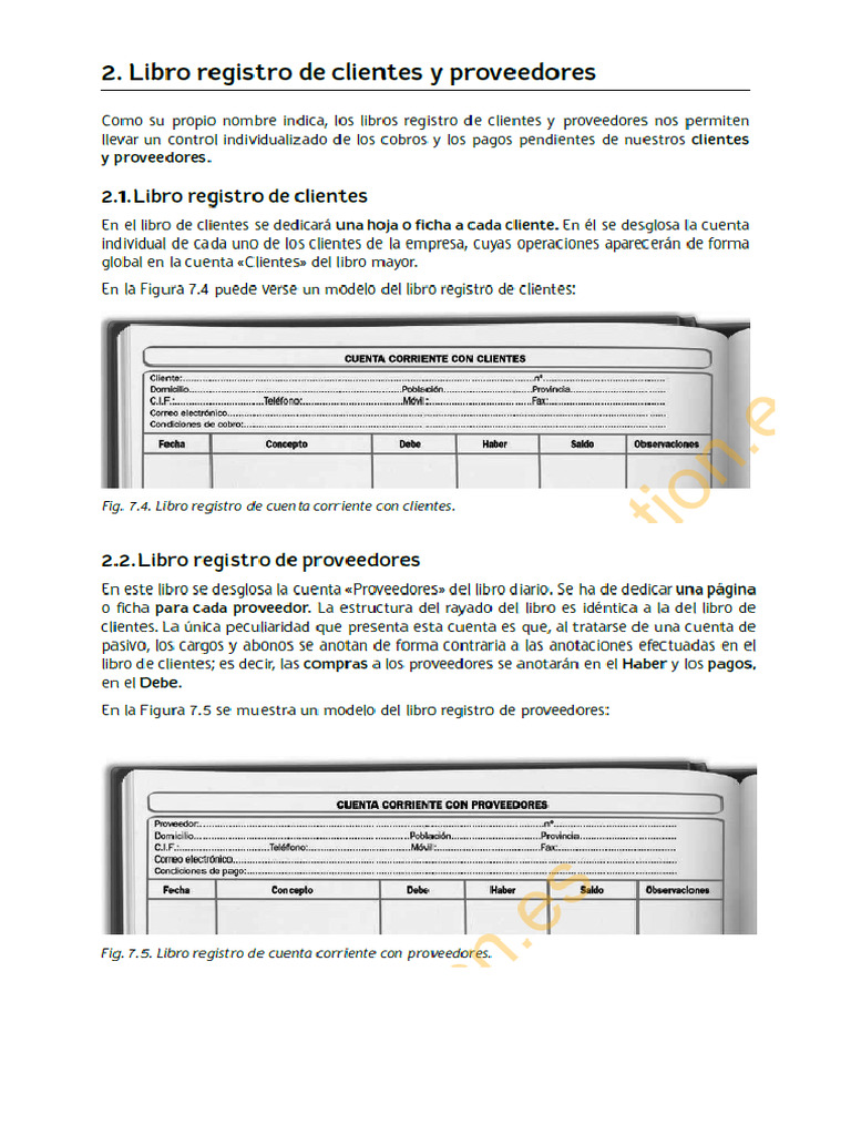 3.2. RA3 - Libro de Registro Clientes y Proveedores | PDF