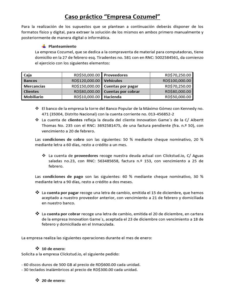 3.3. RA3 - Caso Pr-Ctico - Libros Bancarios | PDF