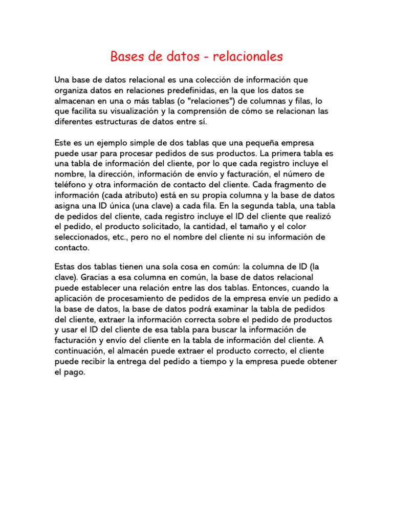 Introducción a Bases de Datos Relacionales y NoSQL | PDF | No Sql | Bases de datos