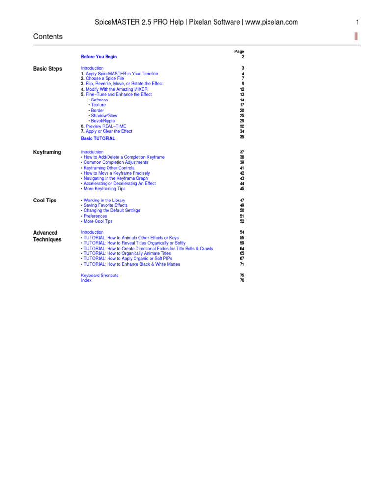 Spicemaster25pro Help | PDF | Texture Mapping | Icon (Computing)