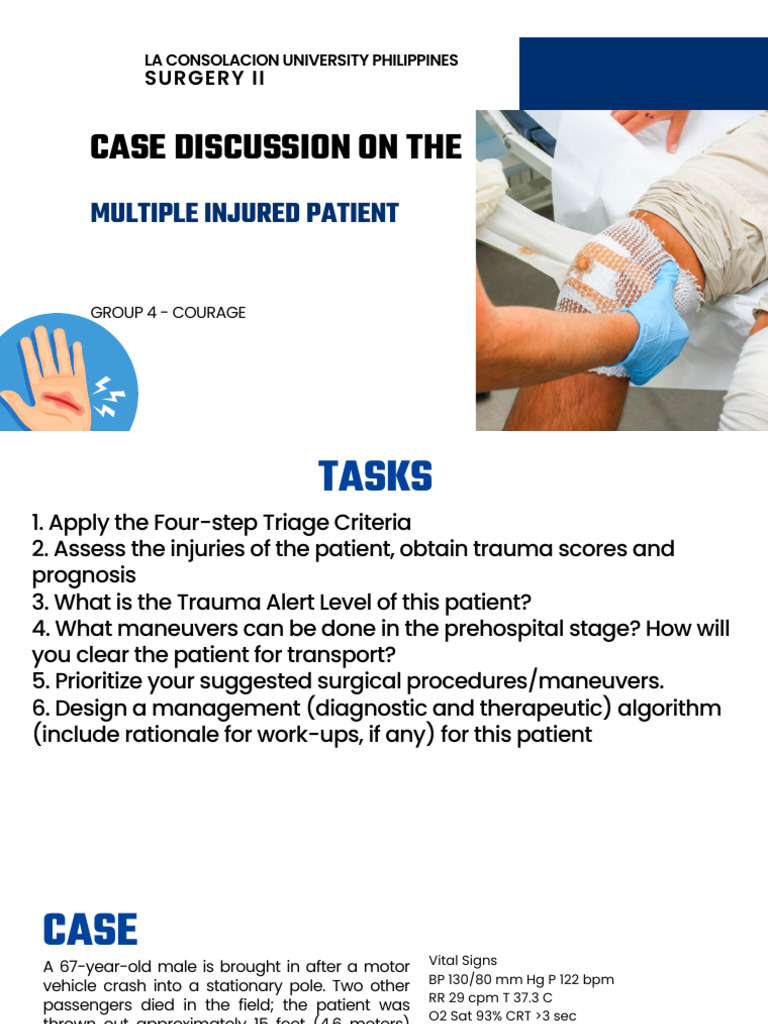 Group Courage On The Multiple Injured Patient | PDF | Thorax | Injury