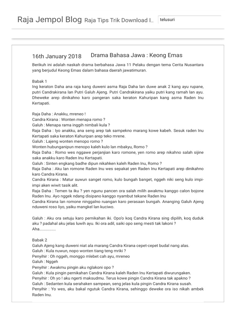 Raja Jempol Blog - Keong Mas | PDF | Agama & Spiritualitas