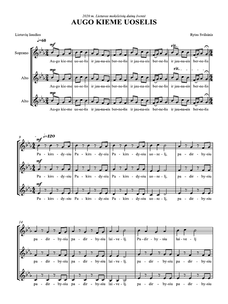 Natos Augo Kieme Uoselis | PDF