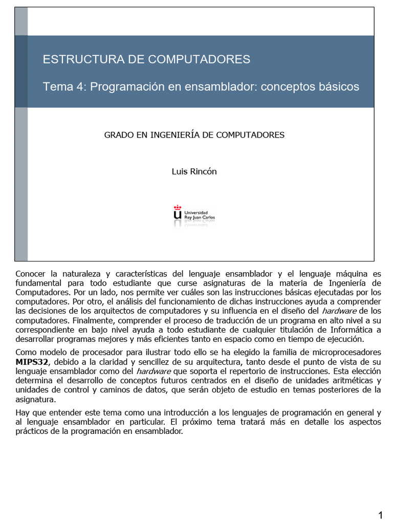 Tema04 GIC | PDF | Programación | Programa de computadora