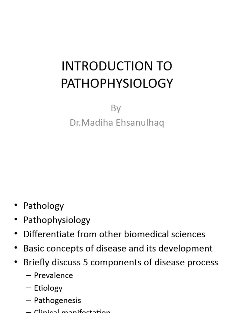 Introduction To Pathophysiology 2 | Download Free PDF | Public Health ...