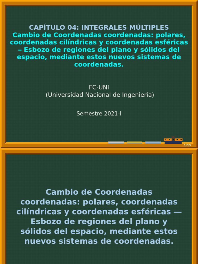 Sesion 11.1 CAP - 04 - Cambio de Coordenadas | PDF