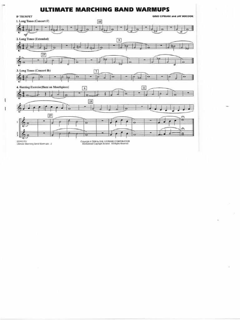 Ultimate Marching Band WarmUps Brass | PDF