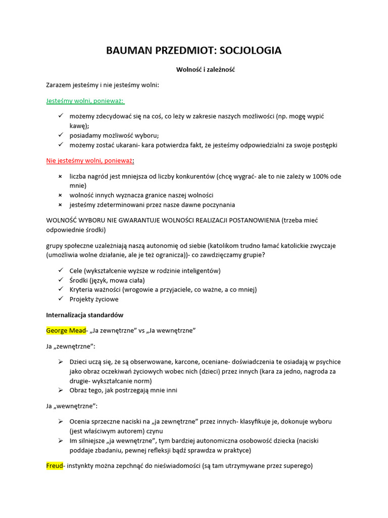 Socjologia Bauman | PDF