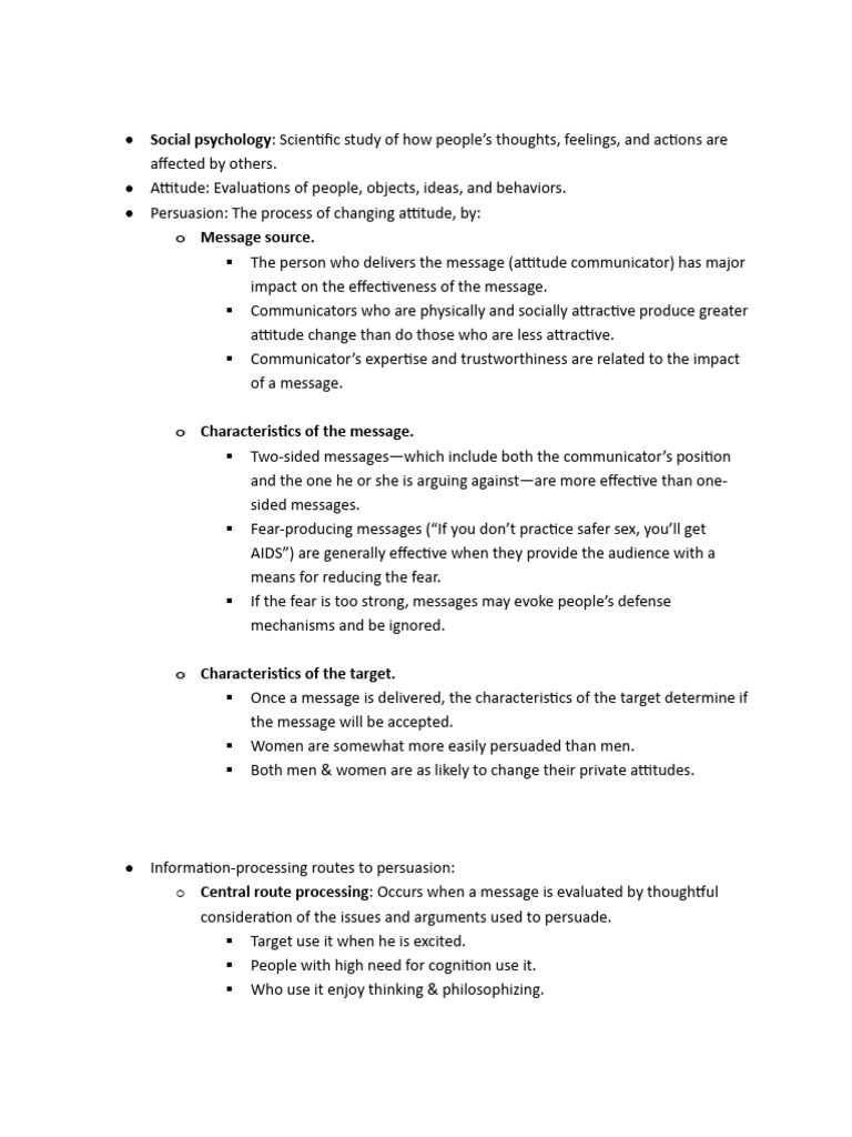 Chapter 14 - Social Psychology | PDF