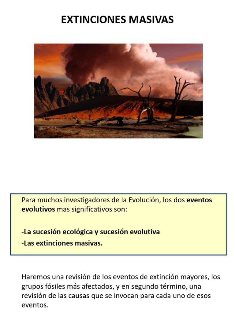 Extinciones Masivas: Causas y Eventos | PDF | Cretáceo | Geología
