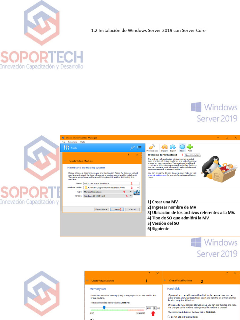 Instalación de Windows Server 2019 Core | PDF | Juegos y actividades | Informática