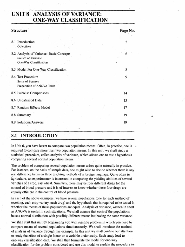 Block 3 | PDF | Analysis Of Variance | Variance
