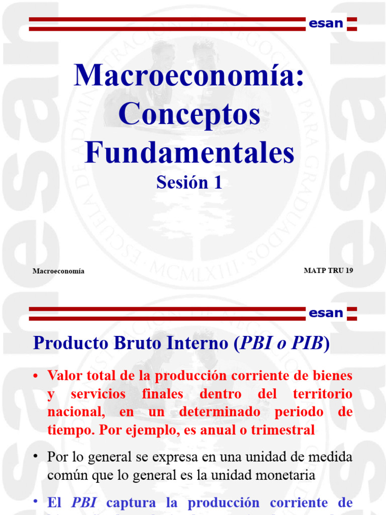 Ses1 Conceptos Fundamentales | PDF | Producto Interno Bruto | Índice de ...