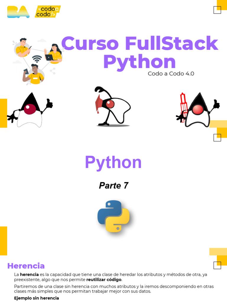 Python 7 Pdf Objeto Informática Herencia Programación Orientada A Objetos
