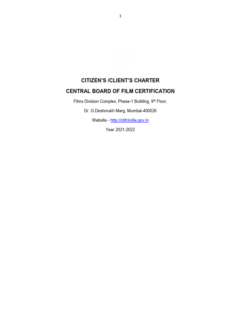 Citizen Charter | PDF