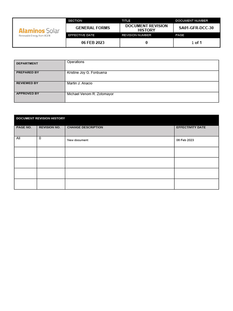 Sa01-Ofr-Ops-19 Preventive Maintenance - Quarterly Fire Detection Alarm ...