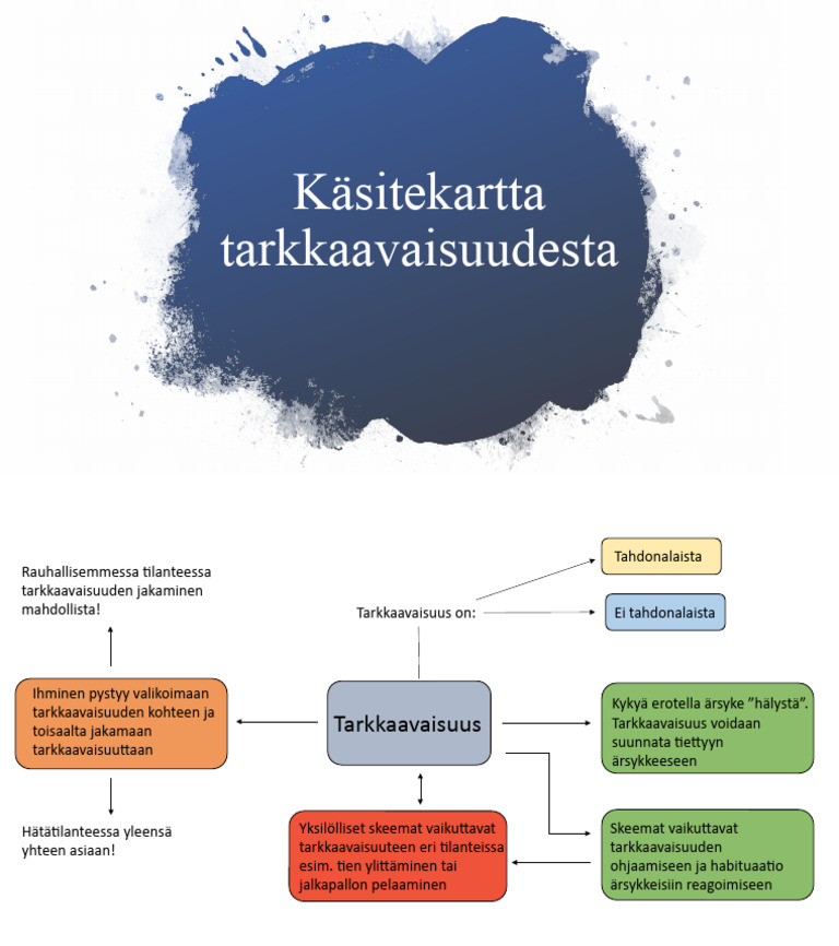 Käsitekartta Tarkkaavaisuudesta | PDF