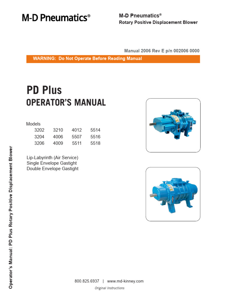 2006 PD Plus 3200 5500 Manual | PDF | Valve | Pump