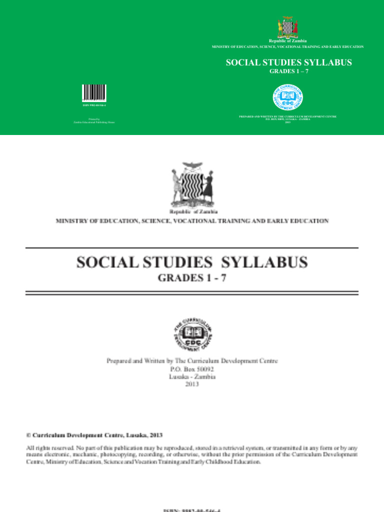 Social Studies Syllabus - 1-7 | PDF | Prayer | Learning